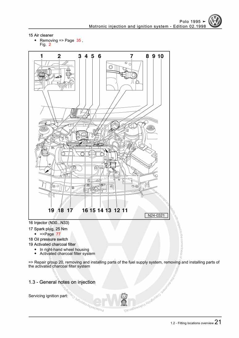 Motronic injection and ignition system - Polo | Clonck